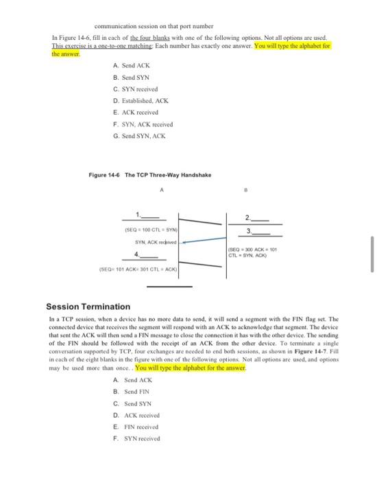 Module 14 Study Guide Transportation of Data The | Chegg.com