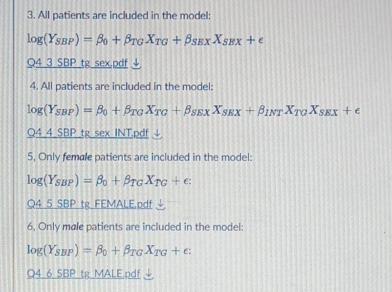 Solved You Are Interested In Whether Sex Modifies The 