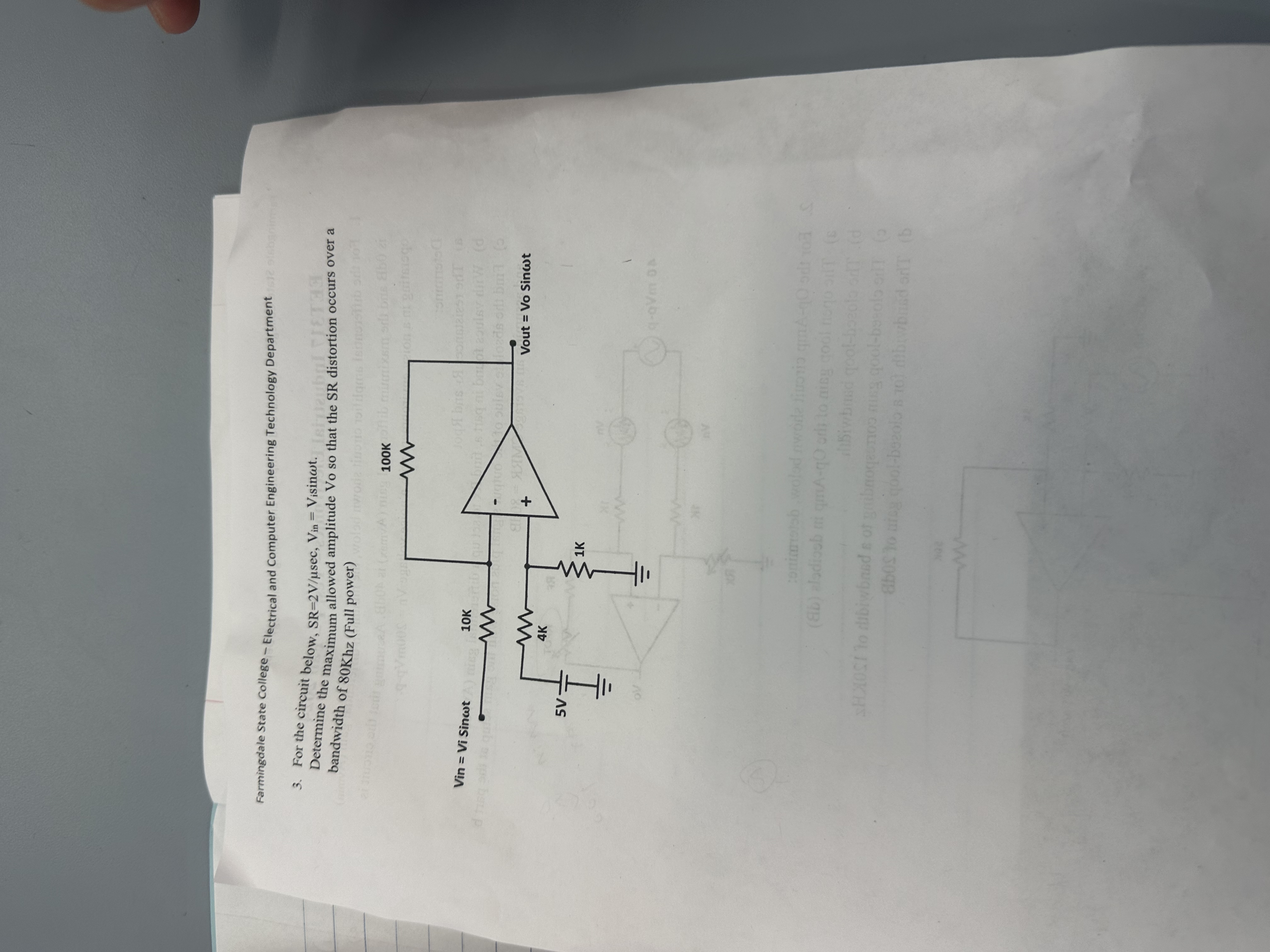 Solved Farmingdale State College - ﻿Electrical and Computer | Chegg.com