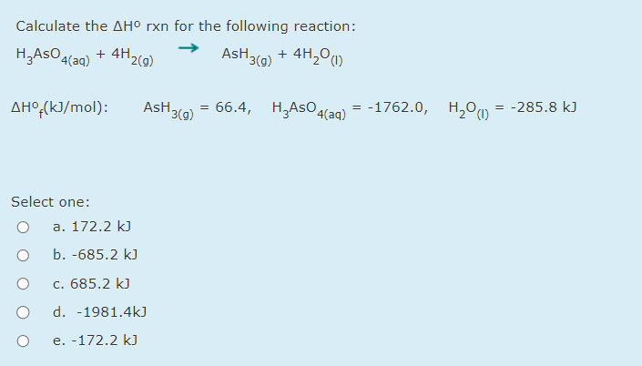 Solved Calculate the ΔH° ﻿rxn for the following | Chegg.com