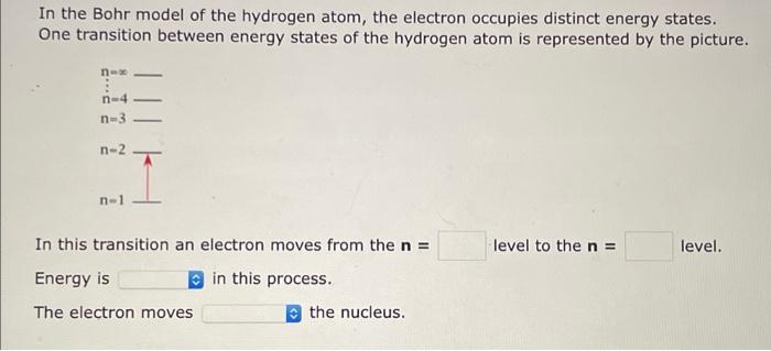 [Solved]: In the Bohr model of the hydrogen atom, the elect
