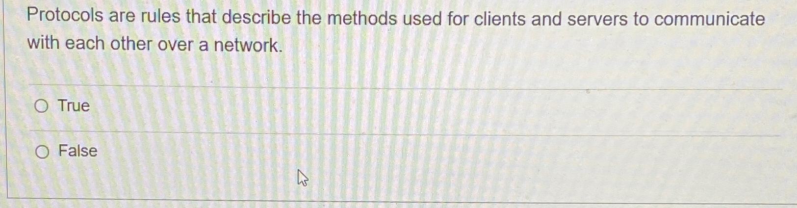 Solved Protocols are rules that describe the methods used | Chegg.com