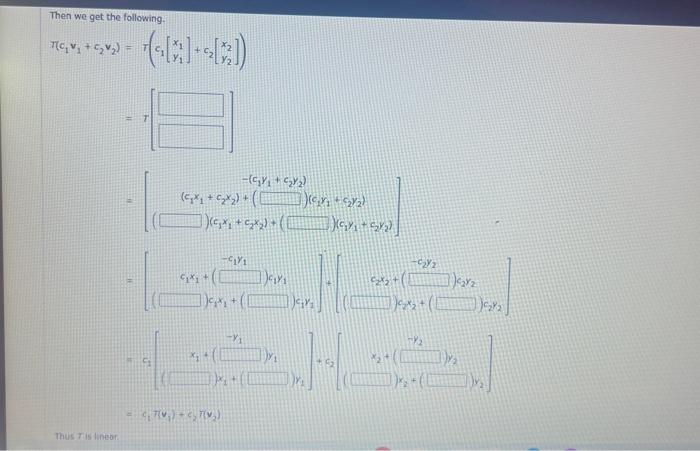 Solved Prove that the given transformation is a linear | Chegg.com