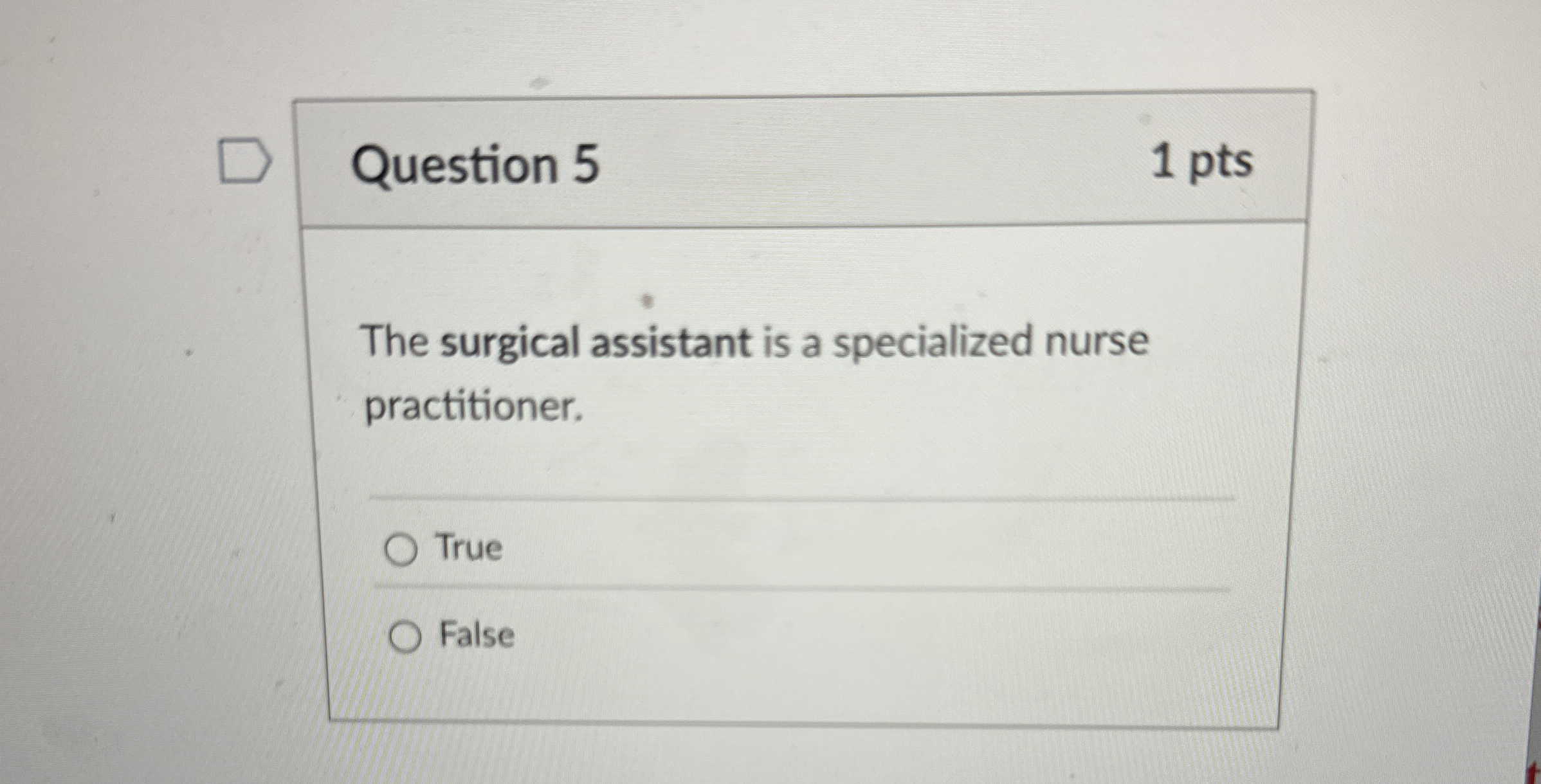 Solved Question 51 ﻿ptsThe surgical assistant is a | Chegg.com