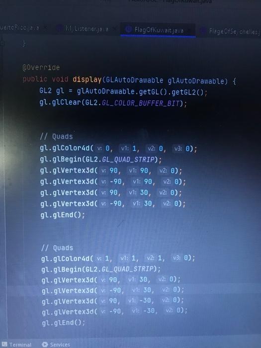Solved Using JOGL Solved Using JOGL