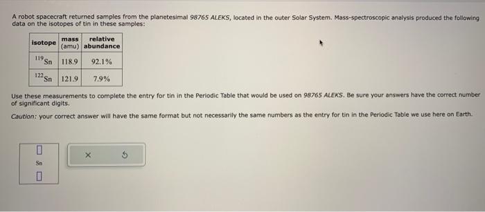 Solved A robot spacecraft retumed samples from the | Chegg.com