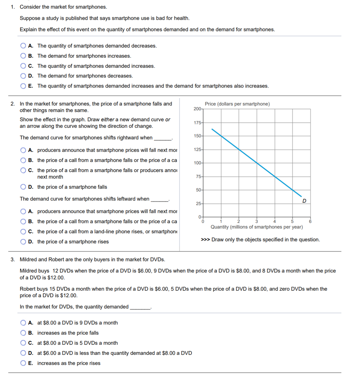 Solved Consider the market for smartphones.Suppose a study | Chegg.com