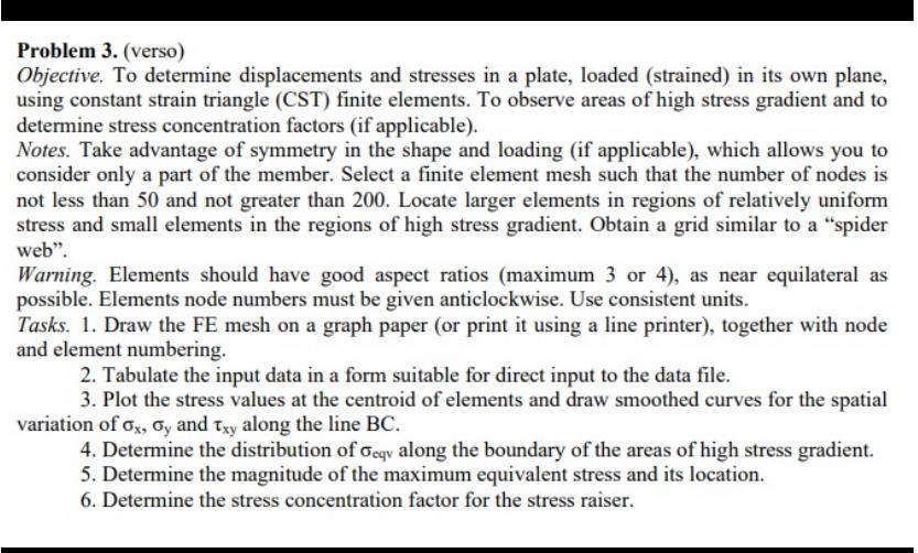 Solved Problem 3. (verso)Objective. To determine | Chegg.com