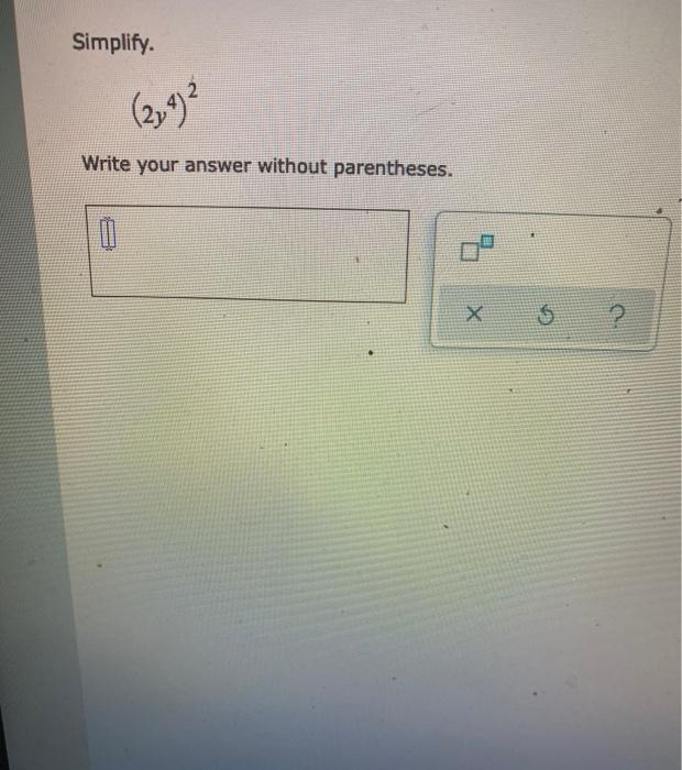 Solved Simplify. (2,4)2 Write your answer without | Chegg.com