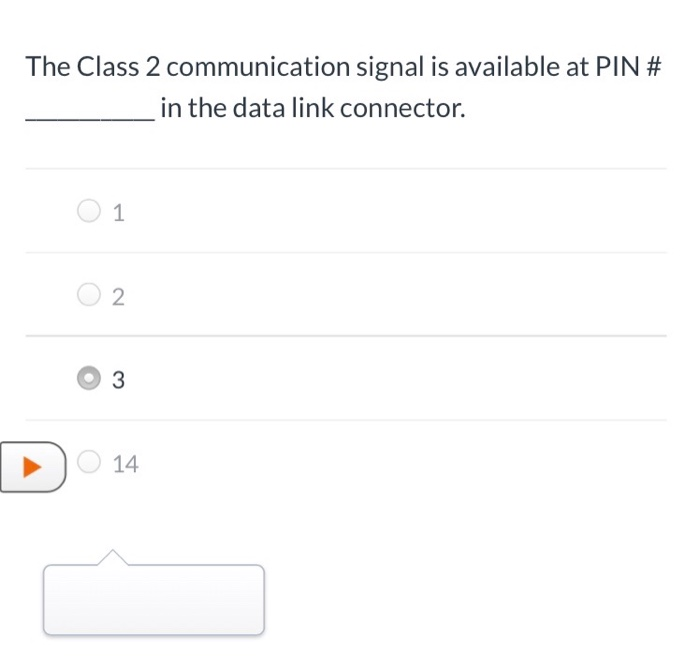 Solved The Class 2 communication signal is available at PIN | Chegg.com