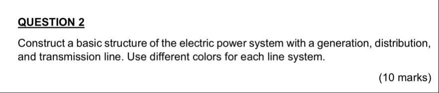 Solved QUESTION 2Construct a basic structure of the electric | Chegg.com