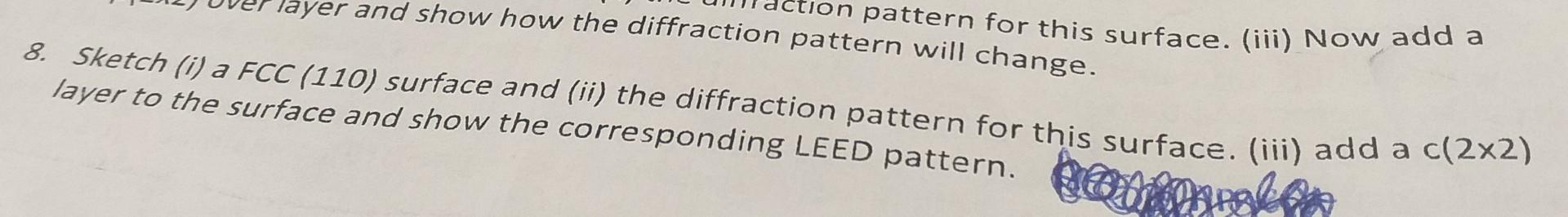 Solved layer to the surface and show the (ii) the | Chegg.com