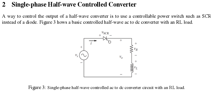 2 ﻿Single-phase Half-wave Controlled ConverterA way | Chegg.com