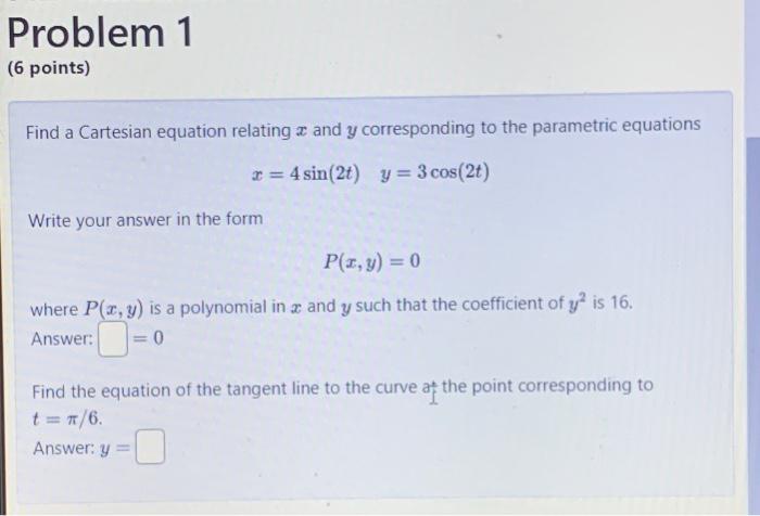 Solved help now pls hwk is about to closeProblem 1 (6 | Chegg.com