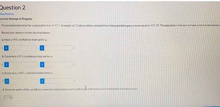 Solved Question 2 "lew Policies Current Attempt in Progress | Chegg.com