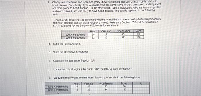 Solved 2 Chi-Square Friedman and Roseman \\( (1974) \\) have | Chegg.com