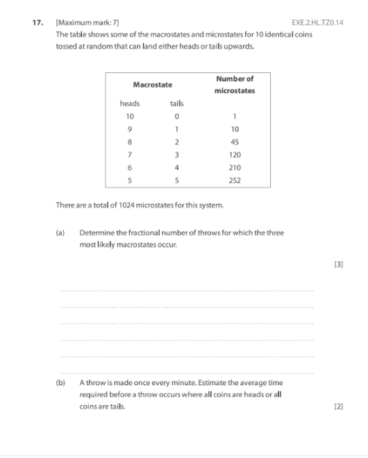 Solved [Maximum mark: 7]The table shows some of the | Chegg.com