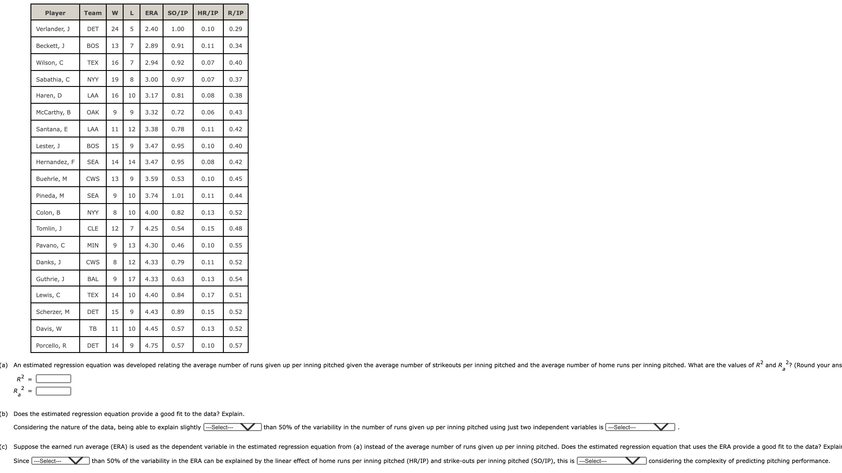 Solved \[\begin{aligned}R^{2} ﻿& = \\R_{a}{ }^{2} ﻿& | Chegg.com