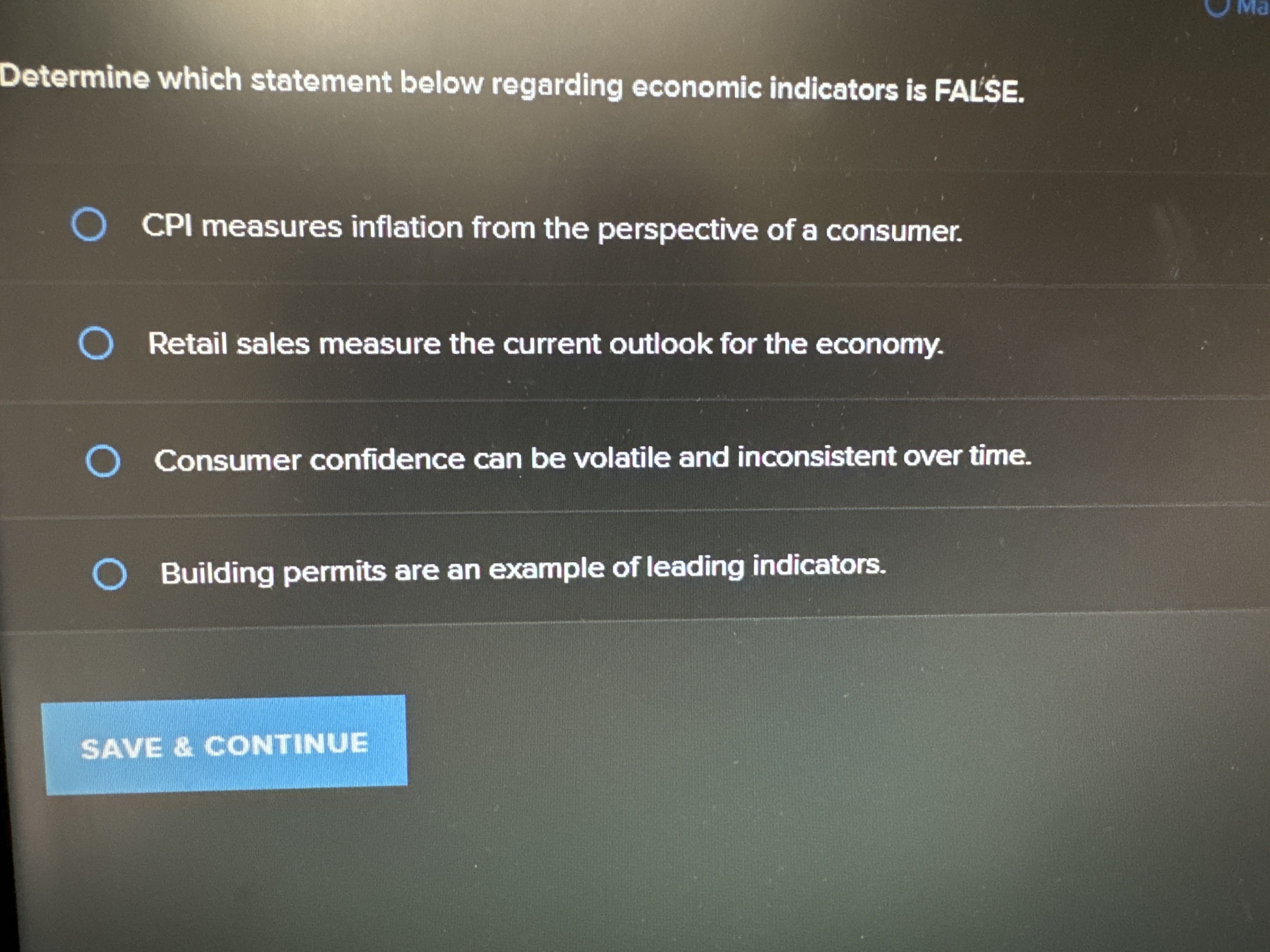 Solved CPI measures inflation from the perspective of a | Chegg.com