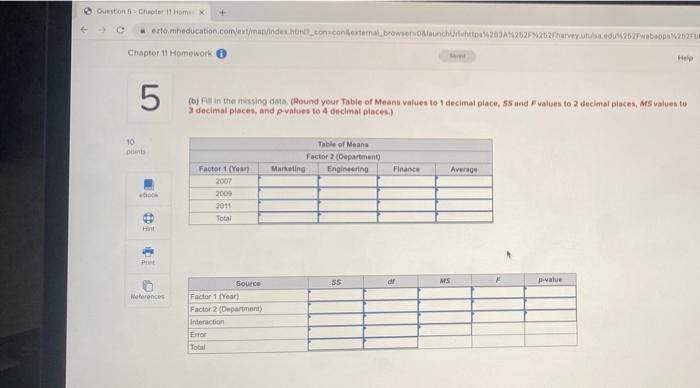 [Solved]: pls help me!!! Question 5-Chapter 11 Home X ezto m