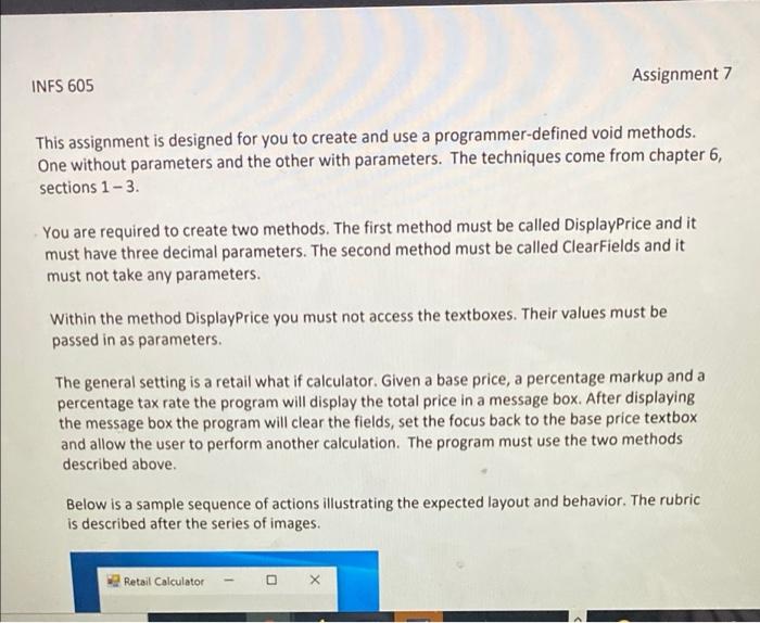 INFS 605 Assignment 7 This assignment is designed for | Chegg.com
