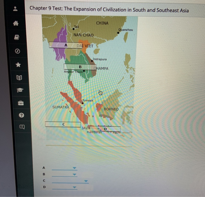 Solved Chapter 9 Test: The Expansion of Civilization in | Chegg.com