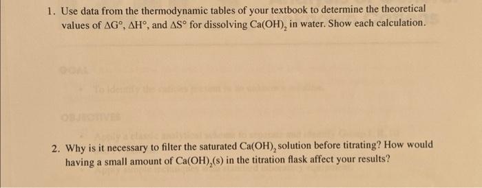 Solved 1. Use data from the thermodynamic tables of your | Chegg.com