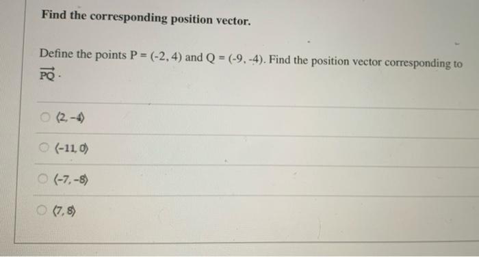 Solved Find the indicated vector. Let u= 1,5 ,v= −4,6 . Find | Chegg.com