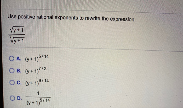 Solved Use positive rational exponents to rewrite the | Chegg.com