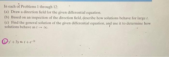 In each of Problems 1 through 12: (a) Draw a | Chegg.com