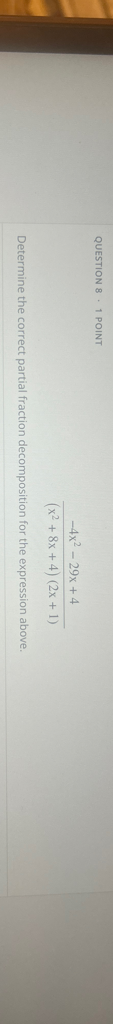 Solved QUESTION 8 - 1 | Chegg.com