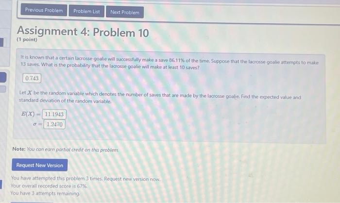 Solved dAssignment 4: Problem 5 (1 point) A quiz consists of | Chegg.com
