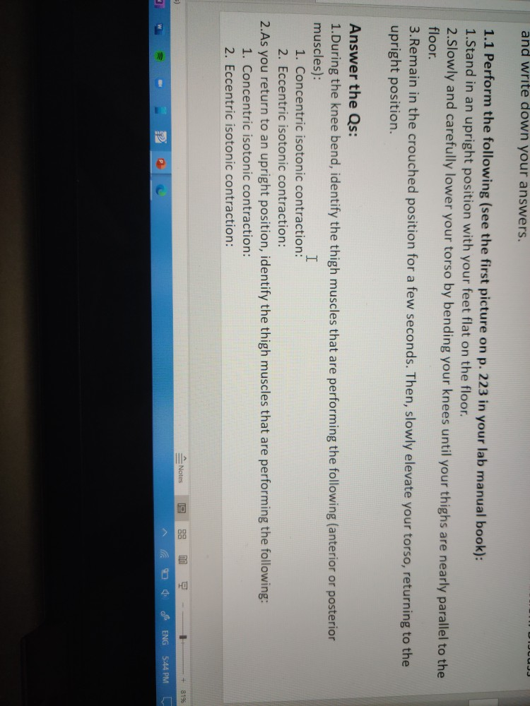 Solved and write down your answers. 1.1 Perform the | Chegg.com