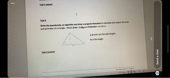 Solved Task 2 Answer I Task 3 Write The Pseudocode An 1629
