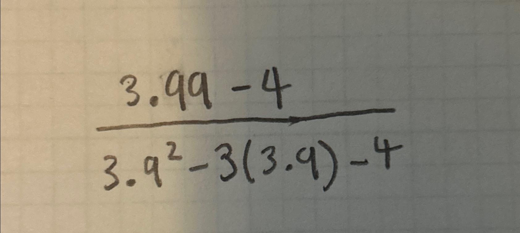 Solved 3.99-43.92-3(3.9)-4 | Chegg.com