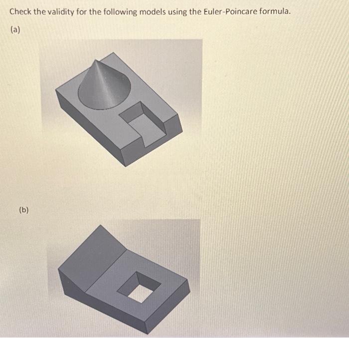Solved Check the validity for the following models using the | Chegg.com