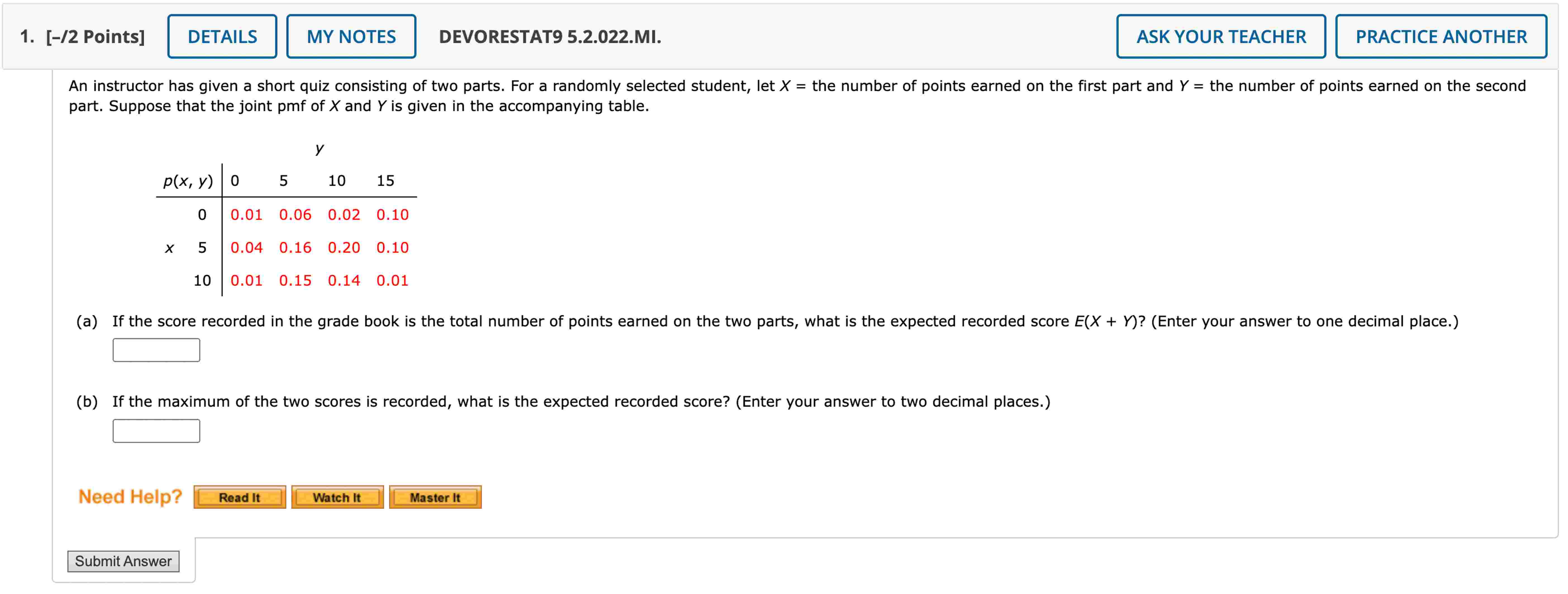 Solved [-/2 ﻿Points]DEVORESTAT9 5.2.022.MI. ﻿part. Suppose | Chegg.com