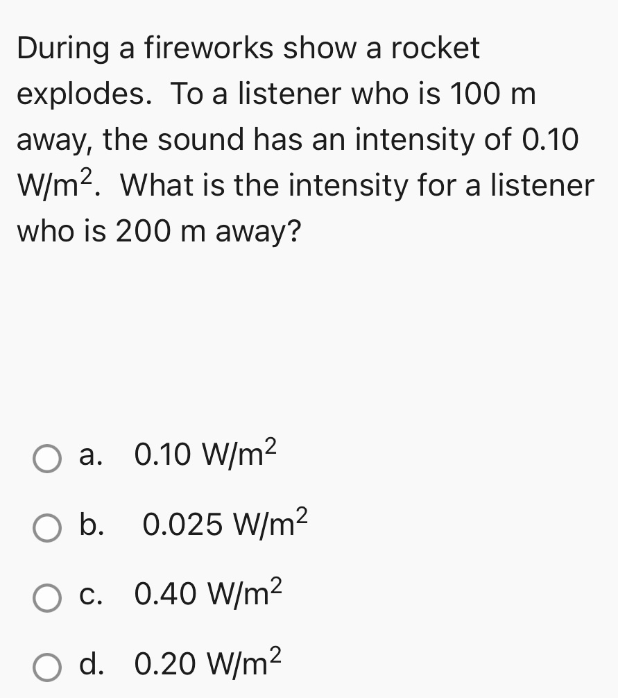 Solved During a fireworks show a rocket explodes. To a | Chegg.com