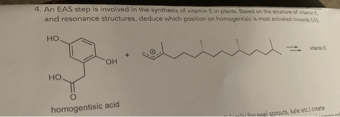 Solved 4. An EAS step is involved in the synthesis of | Chegg.com