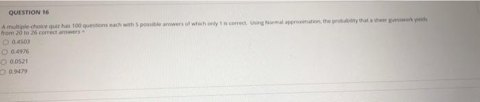Solved QUESTION 16 A multiple choice qu 100 questions ad | Chegg.com