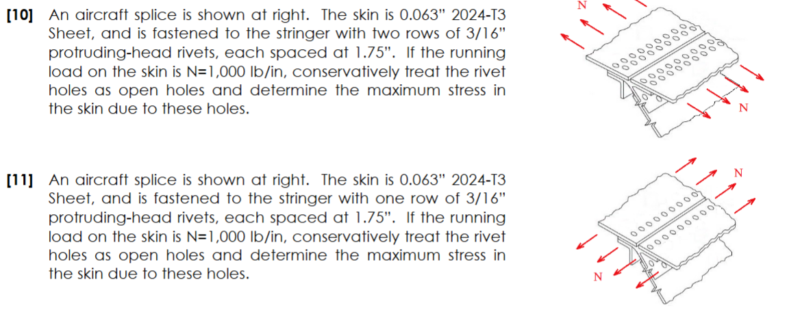Solved [10] An ﻿aircraft splice is ﻿shown at ﻿right. The | Chegg.com