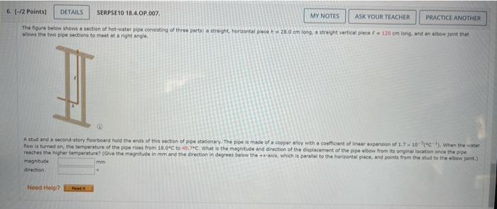 Solved 6. 1-/2 Points) DETAILS SERPSE10 18.4.OP.007 MY NOTES | Chegg.com Solved 6. 1-/2 Points) DETAILS SERPSE10 18.4.OP.007 MY NOTES | Chegg.com