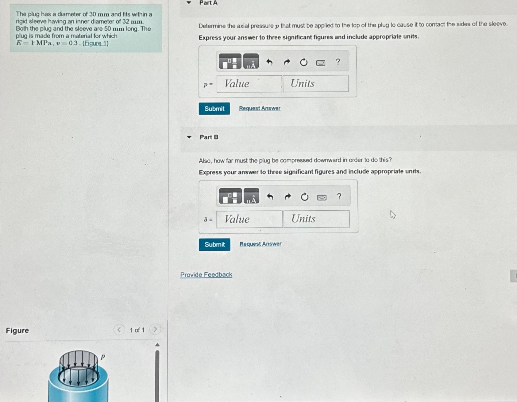 Solved The plug has a diameter of 30mm ﻿and fits within a | Chegg.com