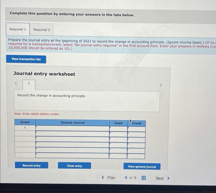 Solved Exercise 20-8 (Algo) Change in inventory methods; | Chegg.com