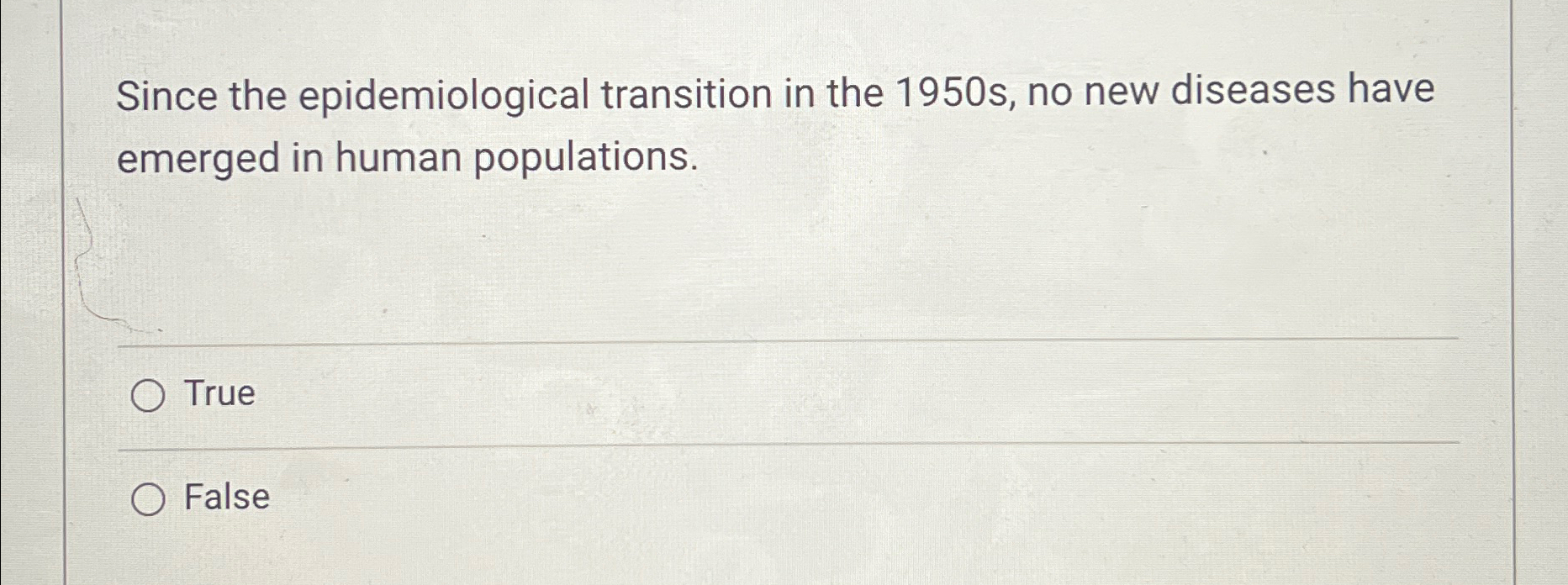 Solved Since the epidemiological transition in the 1950s, | Chegg.com