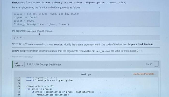 Solved 7.18 LAB: Debug's Deal Finder Instructor note: | Chegg.com