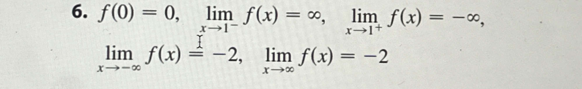 Solved 5-10 ﻿Sketch the graph of an example of a function f | Chegg.com