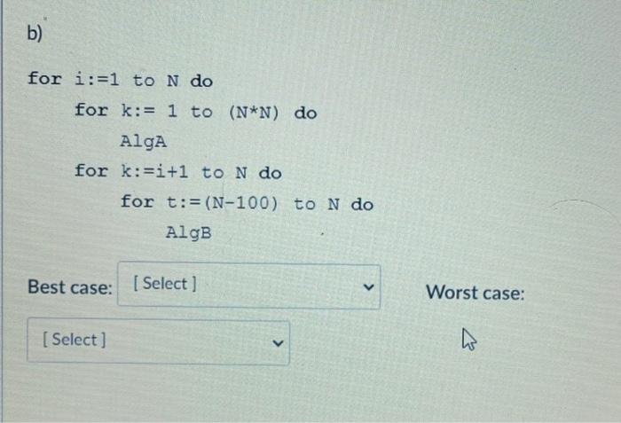 Solved what are the best case performance and worst-case | Chegg.com