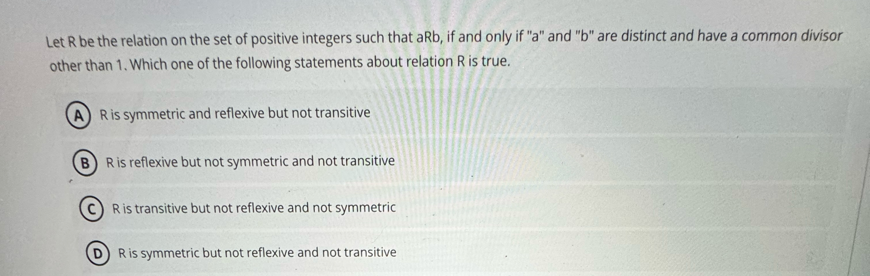 Solved Let R ﻿be the relation on the set of positive | Chegg.com
