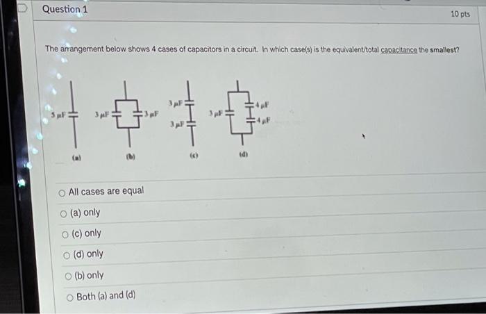 Solved 5 Question 1 10 pts The arrangement below shows 4 | Chegg.com Solved 5 Question 1 10 pts The arrangement below shows 4 | Chegg.com